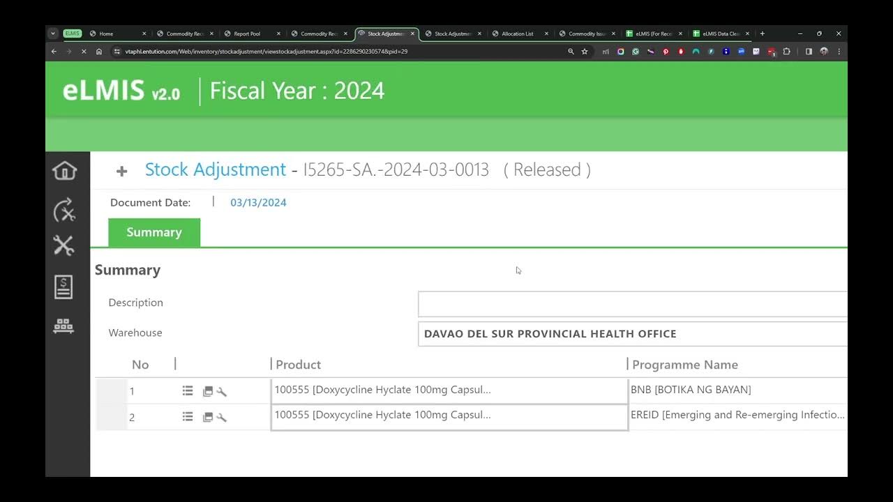 How to Change Program of an Item, allocate it and do the Commodity Issue Plan in ELMIS - YouTube