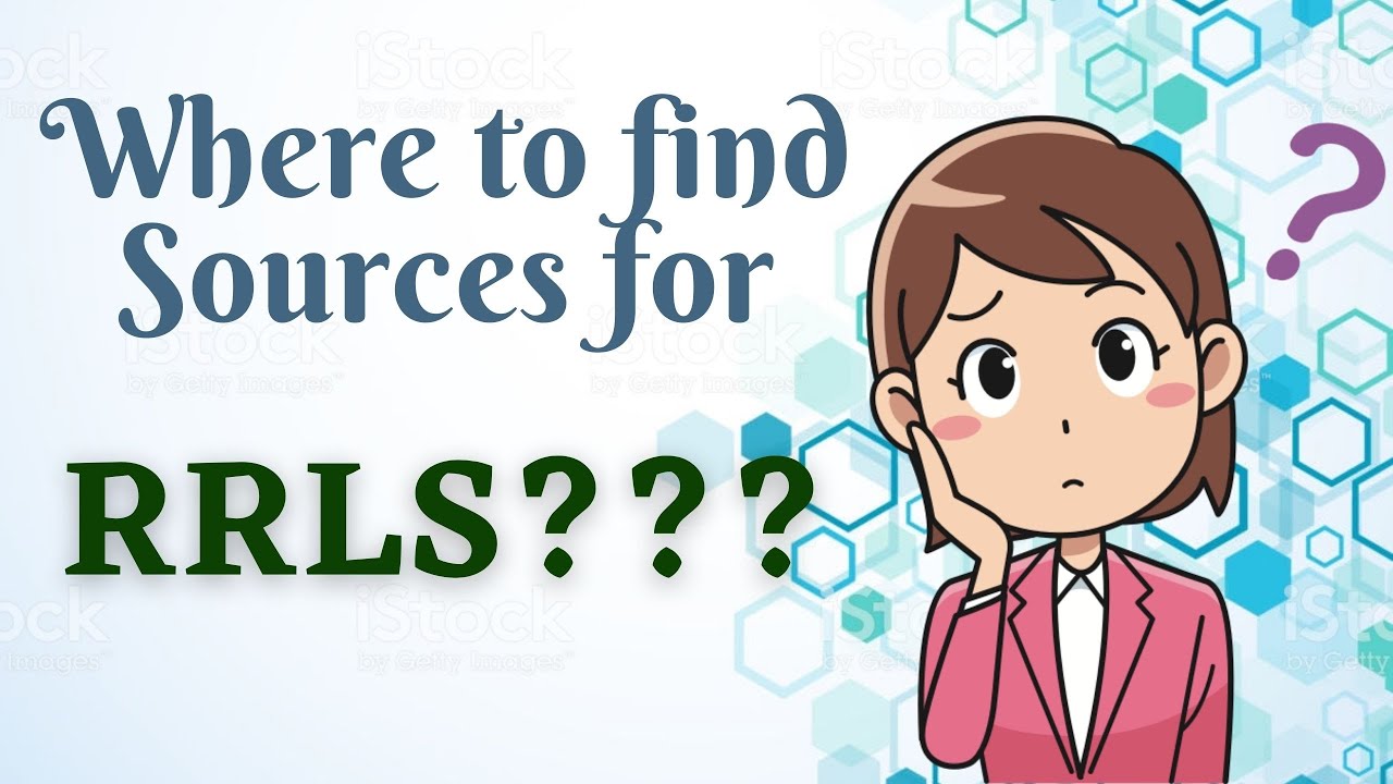 Where to find Sources for RRLS? - YouTube