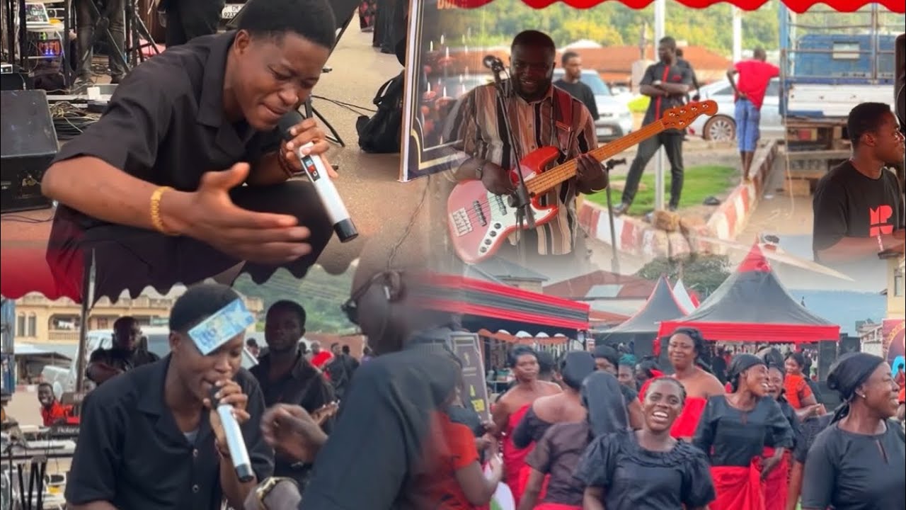 🔥Best Ghanaian Funeral Live Band||AFRO BAND||EMMA ON BASS🎸||Hi life at ...