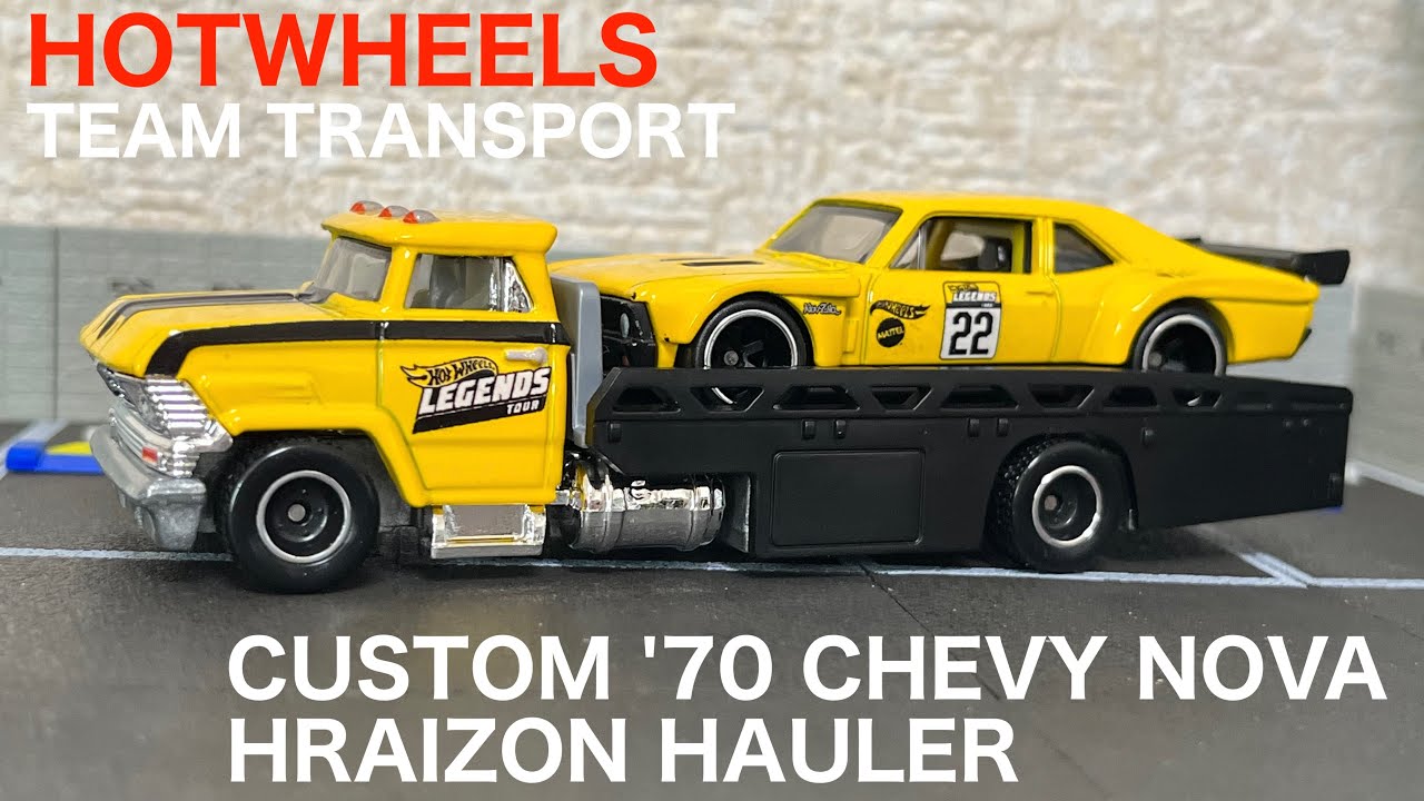 【HOTWHEELS 】HHL50 TEAM TRANSPORT CUSTOM '70 CHEVY NOVA / HORIZON HAULER ...
