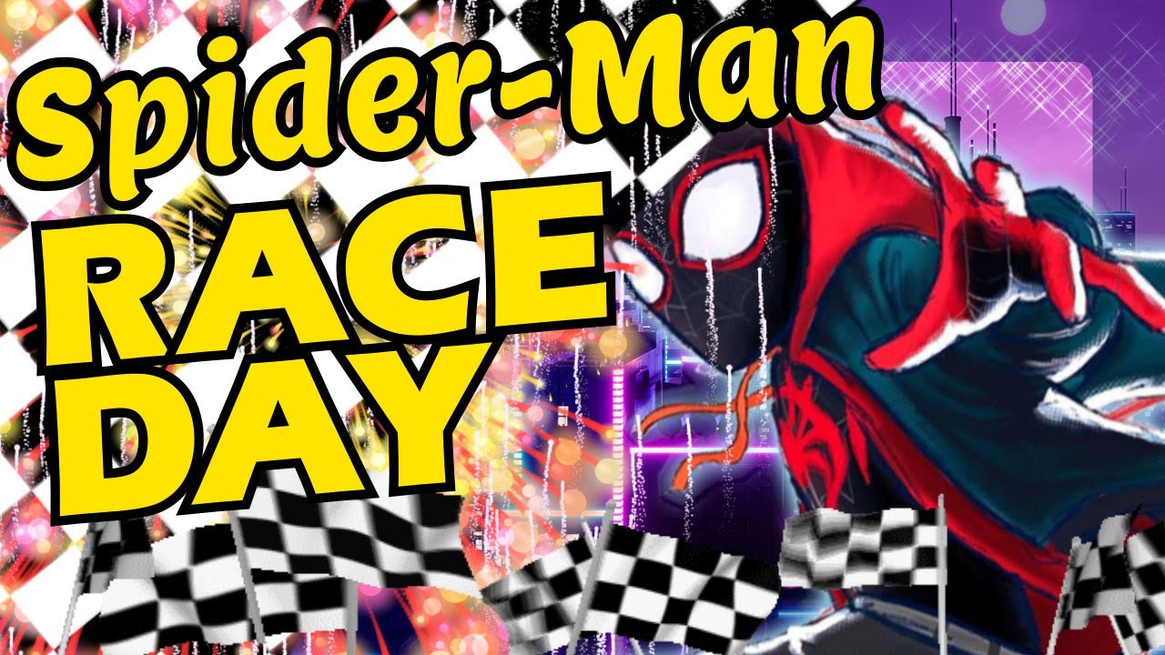 Spider Man Miles Morales Race with Numbers and Place Order Educational ...