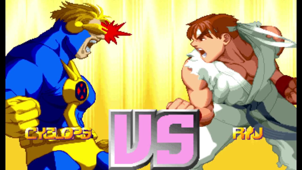 X-Men vs Street Fighter ( Arcade ) - Cyclops / Ryu Playthrough ( Jan 3 ...