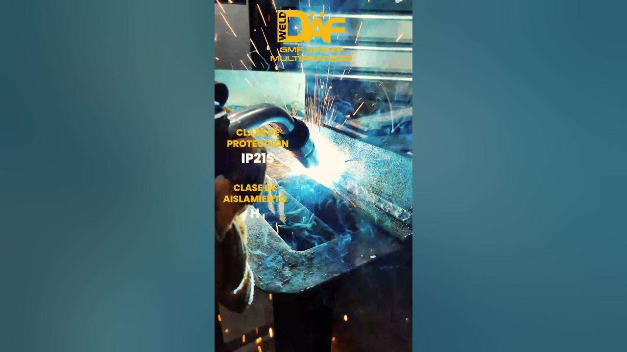 Maquina de soldar multiproceso GMF 355MP HEAVY DUTY de WELD DAF - YouTube
