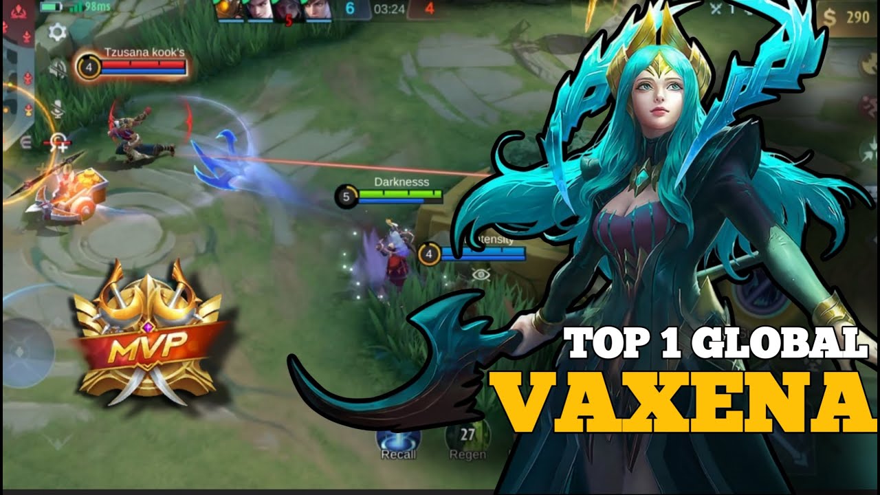Vaxena is annoying mage?Non stop Ganking-Top global vaxena gameplay and ...