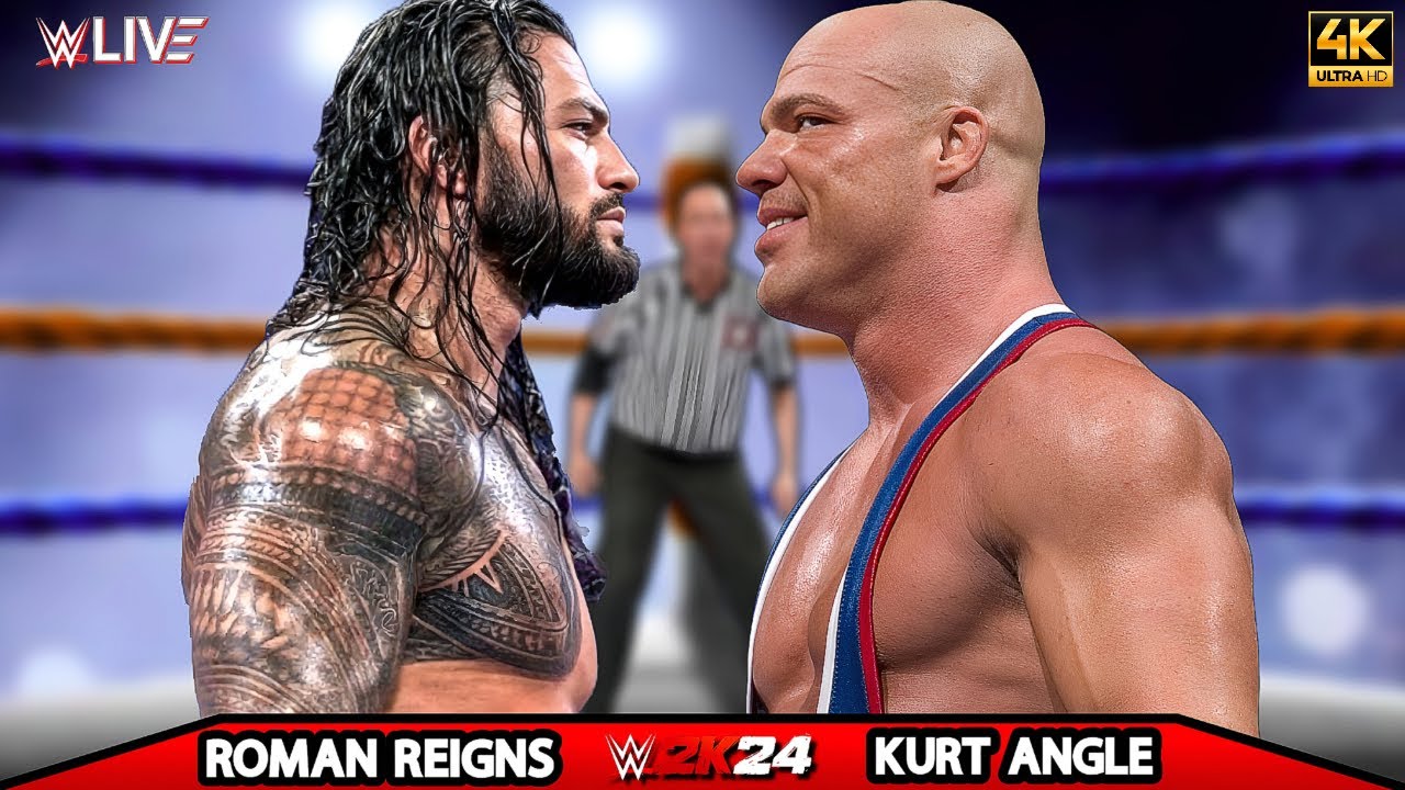 Roman Reigns vs Kurt Angle | Extreme Rules Match | ULTRA CLASH 2024 ...