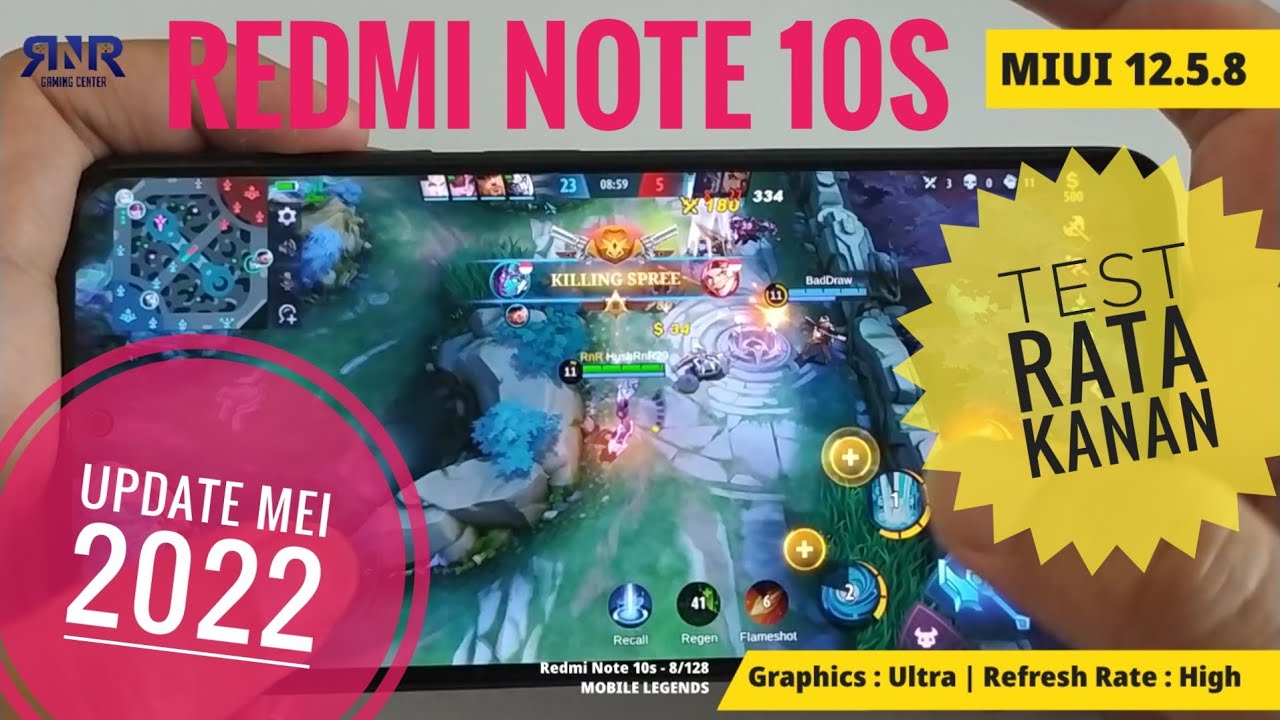 Update MIUI 12.5.8 | Test Ulang Rata Kanan Redmi Note 10S Mobile ...