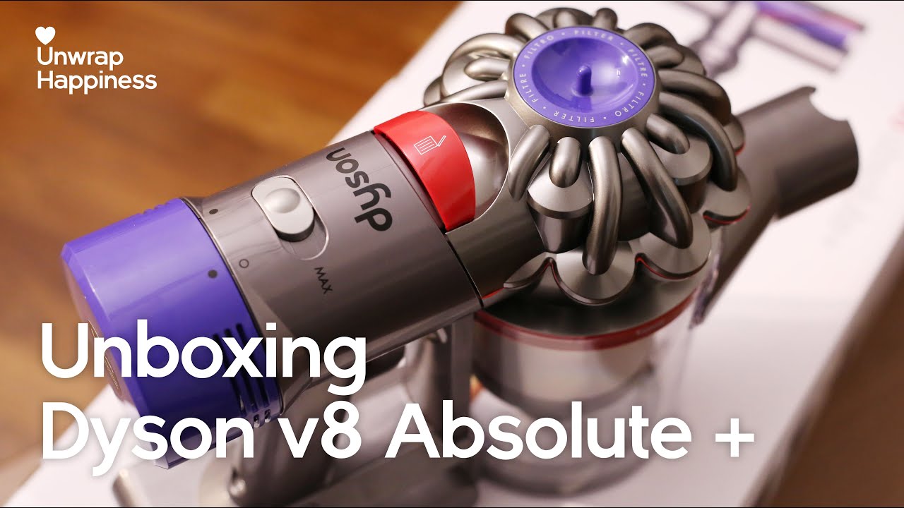 Unboxing of Dyson v8 Absolute Plus Cordless Vacuum Cleaner - YouTube