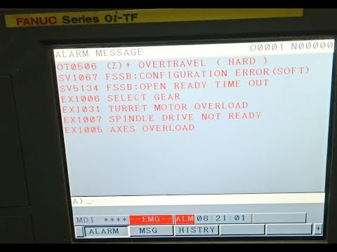 Fanuc - Multi Alarms ( SV1067 FSSB, SV5134 FSSB, EX Alarms ) Happens In ...