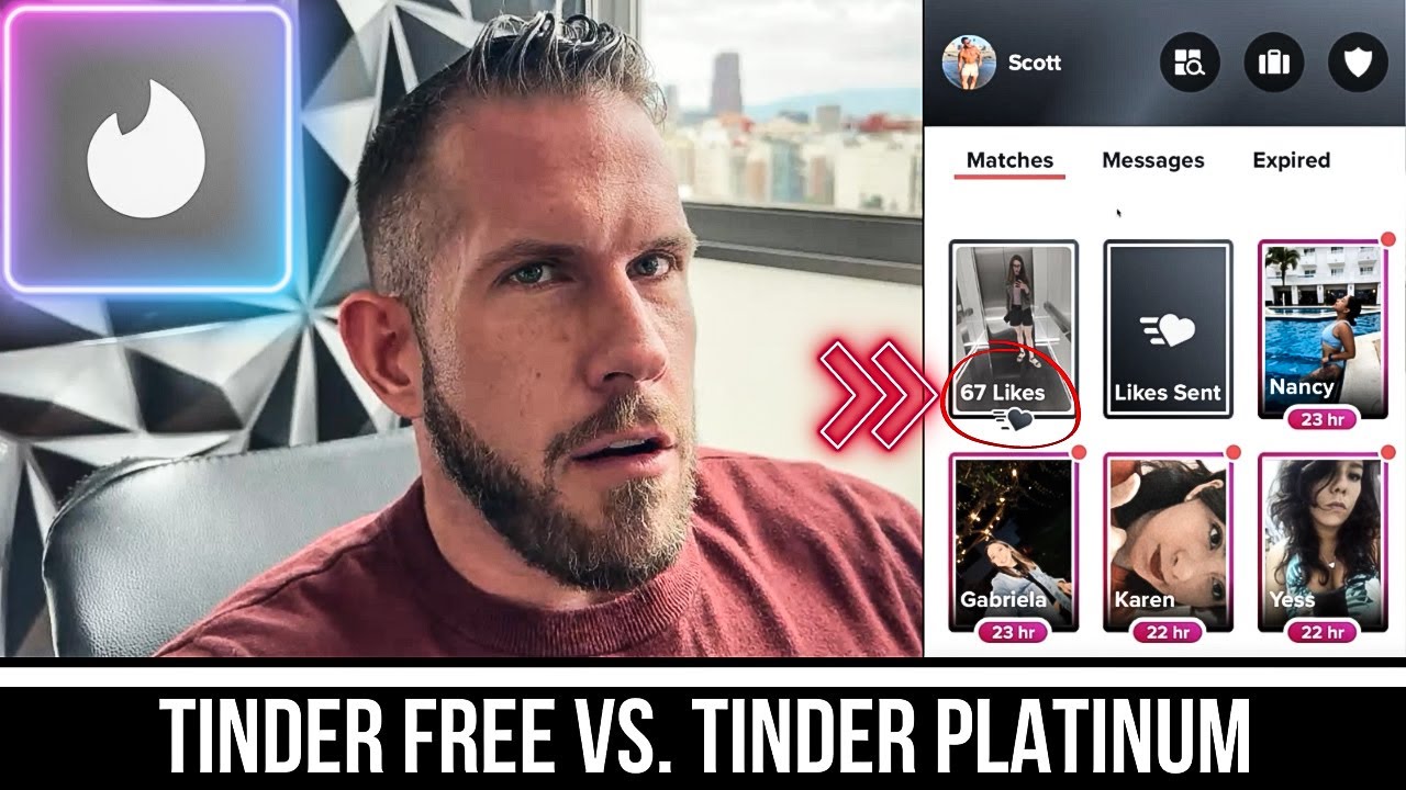 Tinder FREE vs Tinder PLATINUM Experiment... Here are the SHOCKING Results! - YouTube