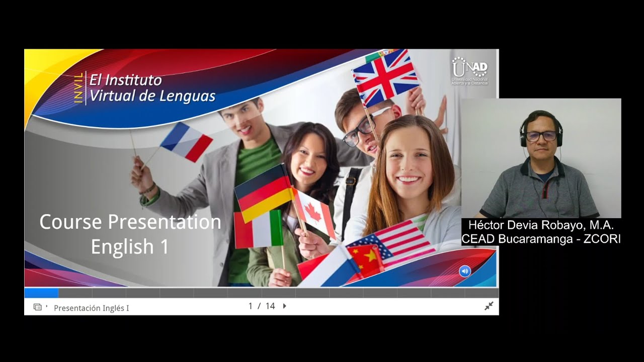 90008 INGLÉS I Course Presentation. Comments in Colombia Sign Language ...