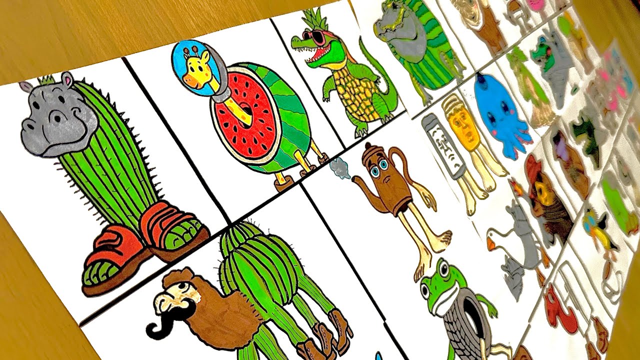 Drawing TOP 30 ITALIAN BRAIN ANIMALS! - YouTube