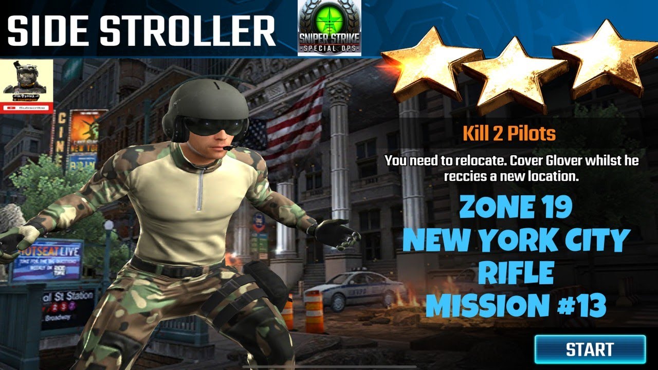 Campaign Zone 19 New York City Side Stroller Rifle mission #13 Sniper ...