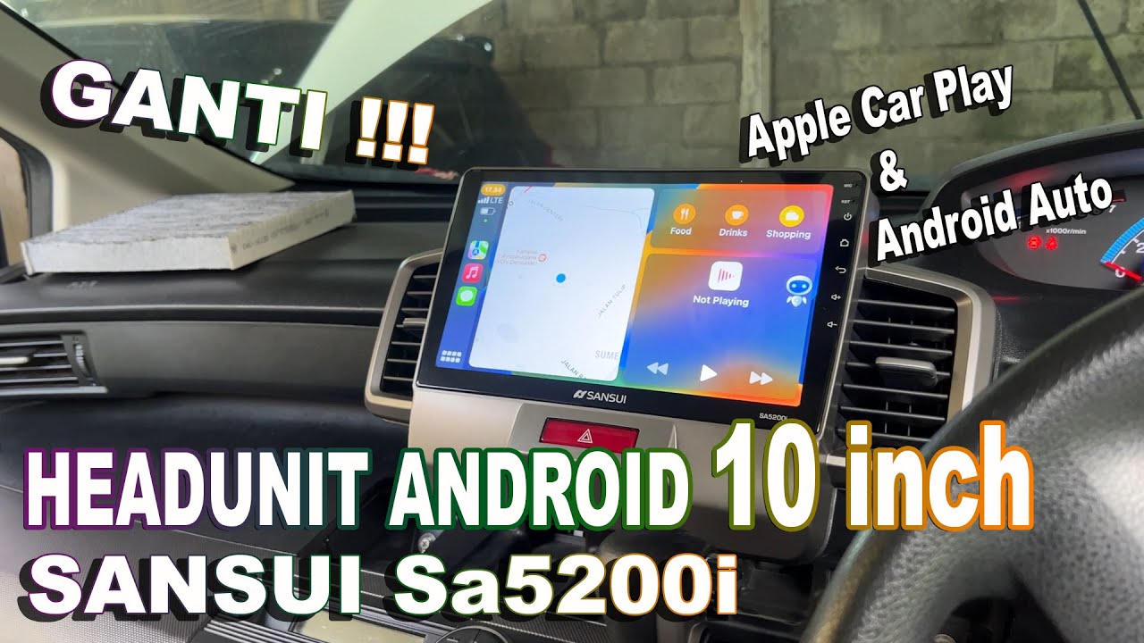 Sansui Sa5200i Gen 2 Headunit Android 10 inch Apple Carplay dan Android ...