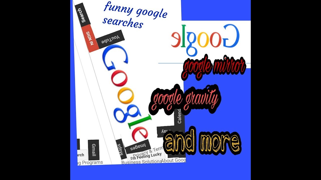 Google search engine funny tricks - YouTube