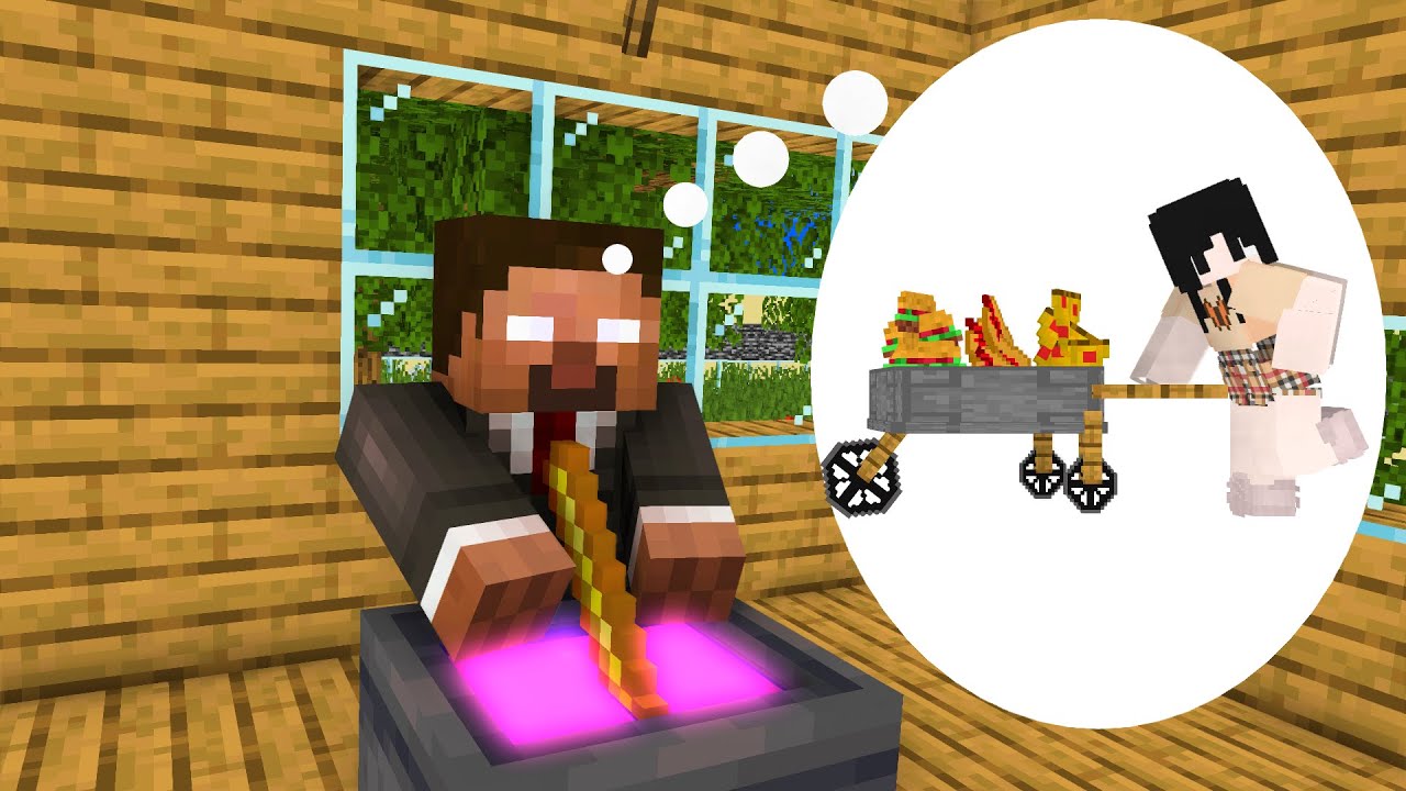 Minecraft, PUSH CART RUN CHALLENGE BOYS & CUTE GIRLS | HAHA ANIMATION ...