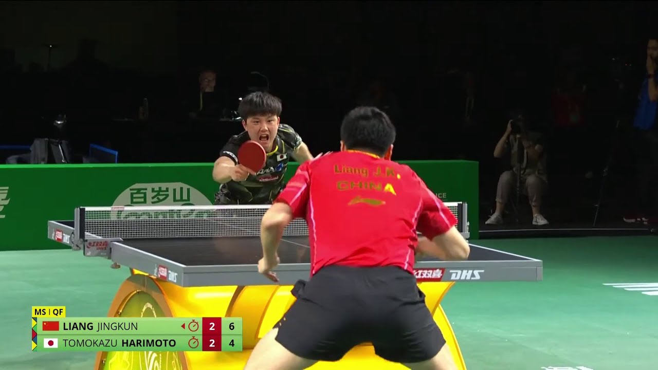 Liang Jingkun vs Tomokazu Harimoto QF | Durban 2023 World Table Tennis ...