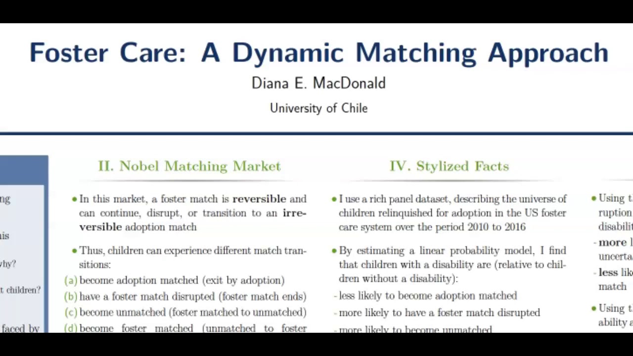 Foster Care: A Dynamic Matching Approach, Diana MacDonald, MD4SG20 ...