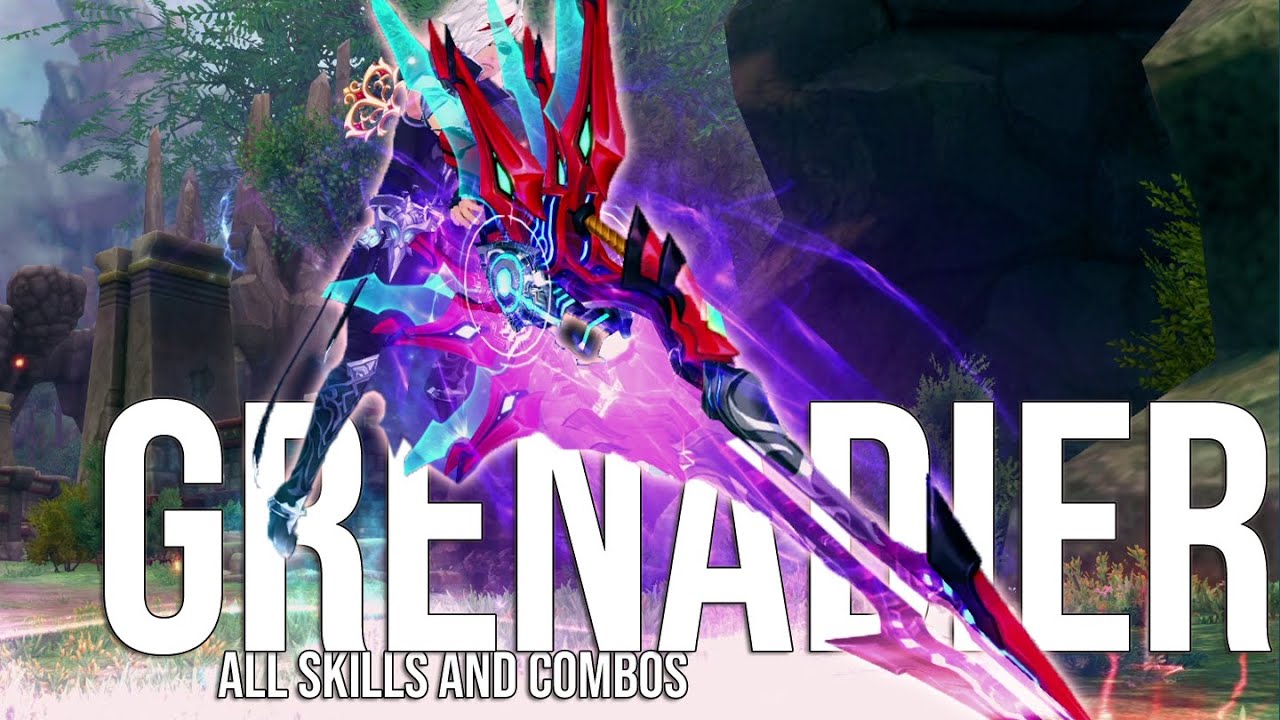 Aura Kingdom - Grenadier Class All Skills & Combos - YouTube