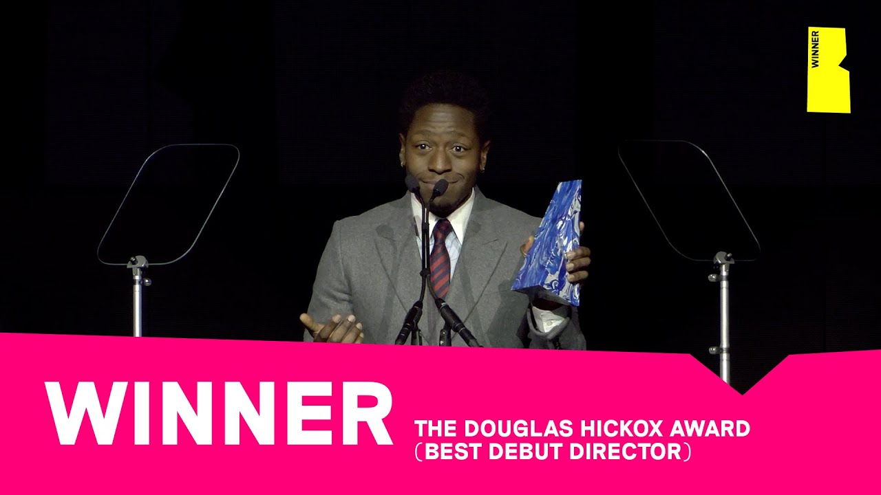 Shaun Thomas presents The Douglas Hickox Award to David Jonsson, on ...