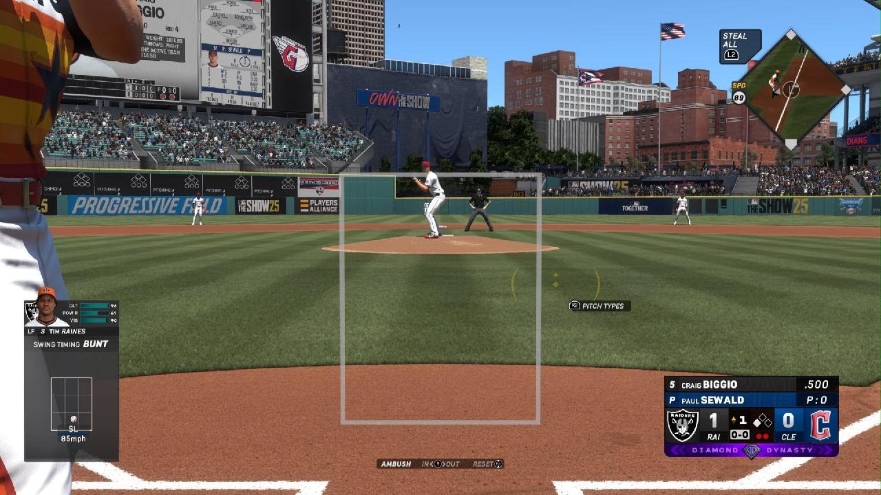 MLB The Show 25 bunt cheese to beat diamond quest on GOAT everytime ...
