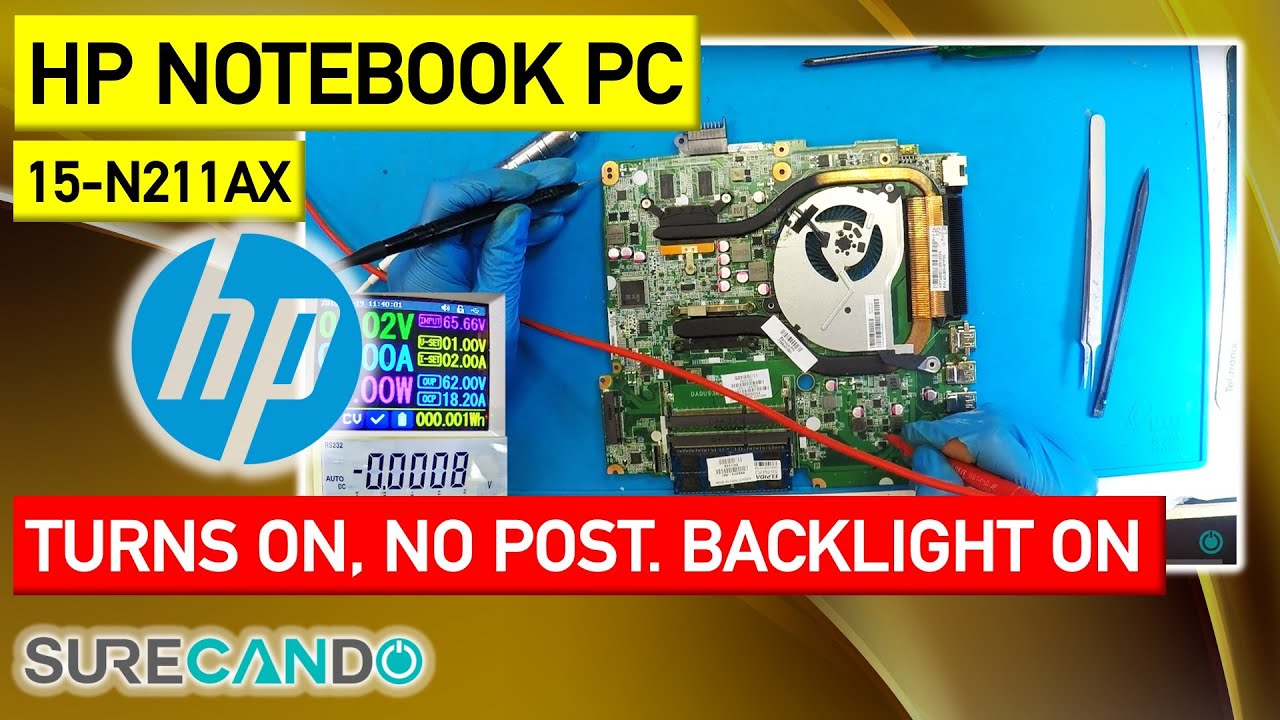 Fix HP Pavilion 15-N211AX Notebook: Blank Screen, No Post, Backlight ...