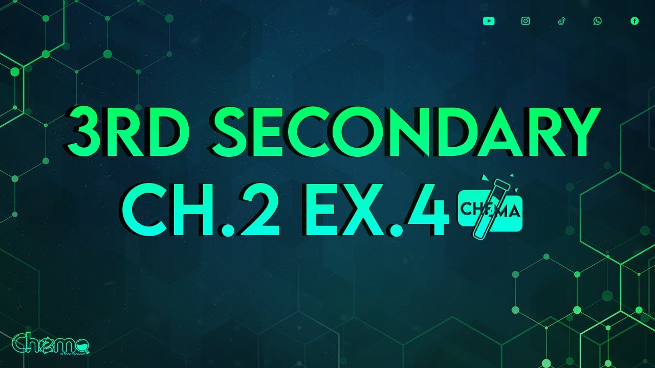 3rd Secondary Chapter 2 H W 4 YouTube
