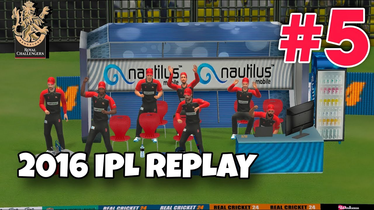 🔴RE PLAY IPL 2016 WITH RCB MATCH 5 | RCB VS GT 🔥 REAL CRICKET 24 # ...