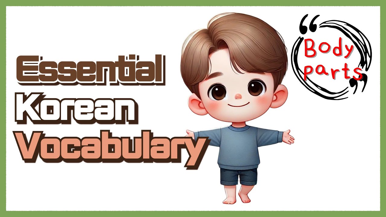 Basic Korean Vocabulary! Learn Body Parts Easily! | Korean Listening ...