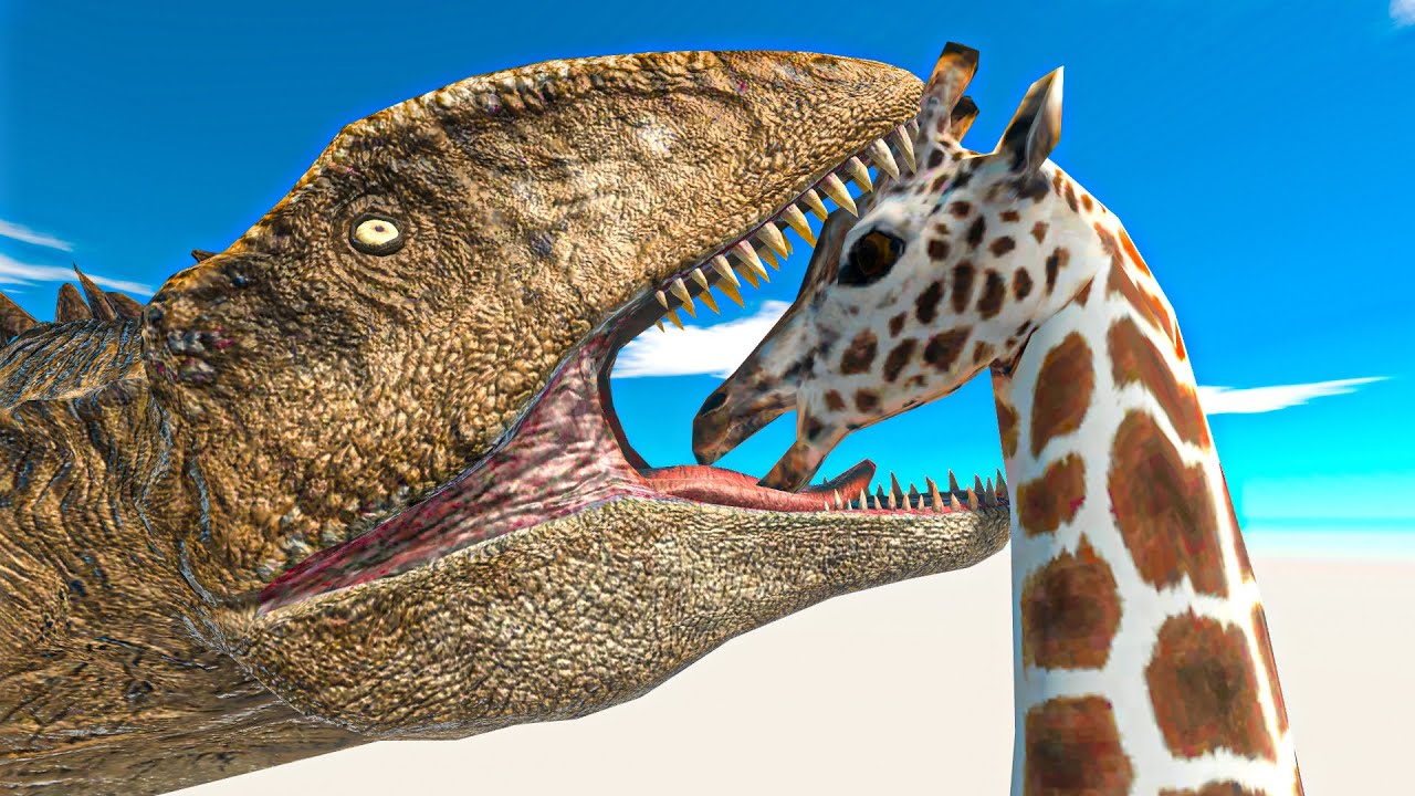 DEATH FALL WITH EPIC DINOSAUR - Animal Revolt Battle Simulator - YouTube