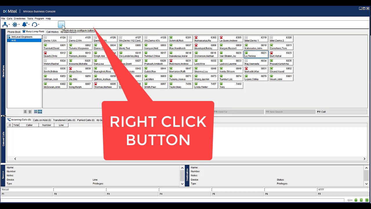 MiVB Console - Call Handling Icons Layout - YouTube