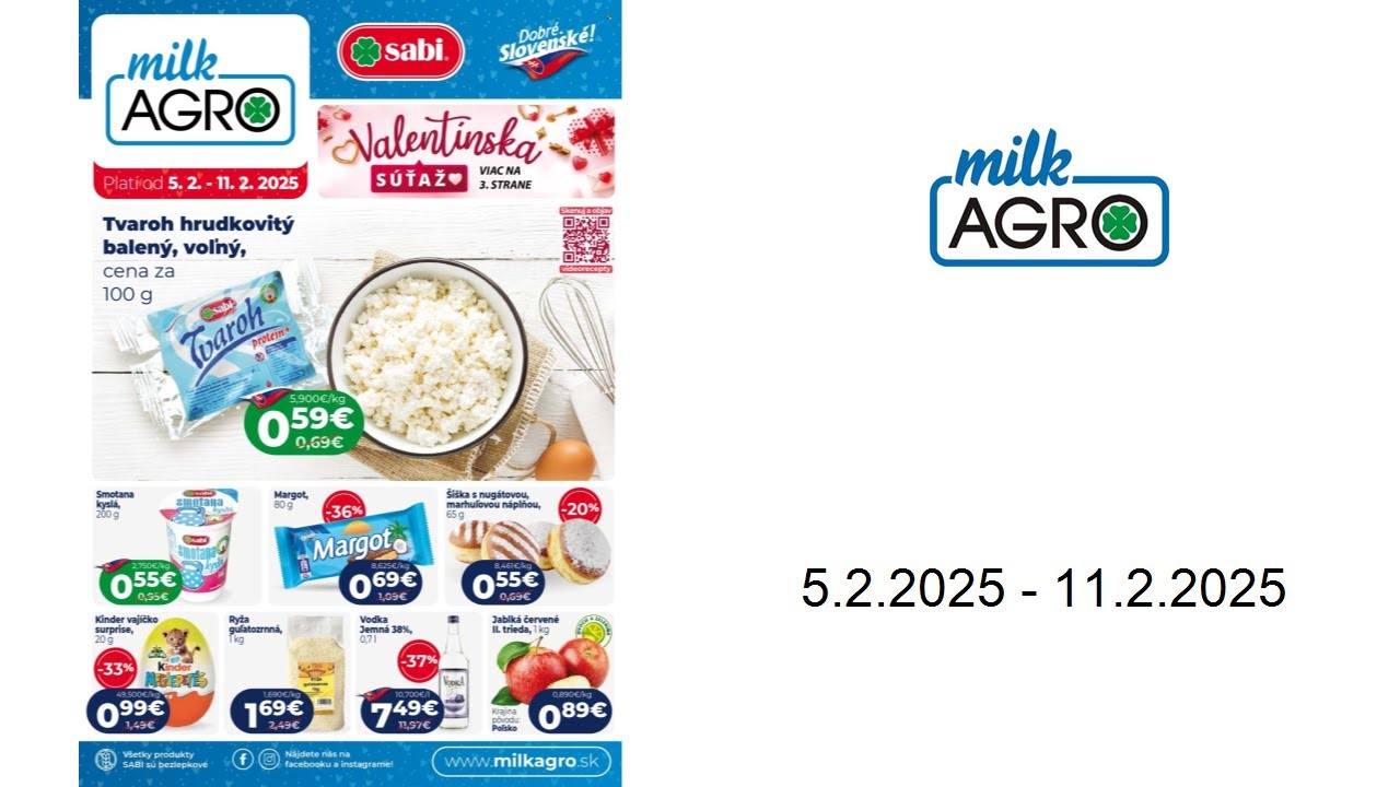 Milk AGRO leták - 5.2.2025 - 11.2.2025 - YouTube