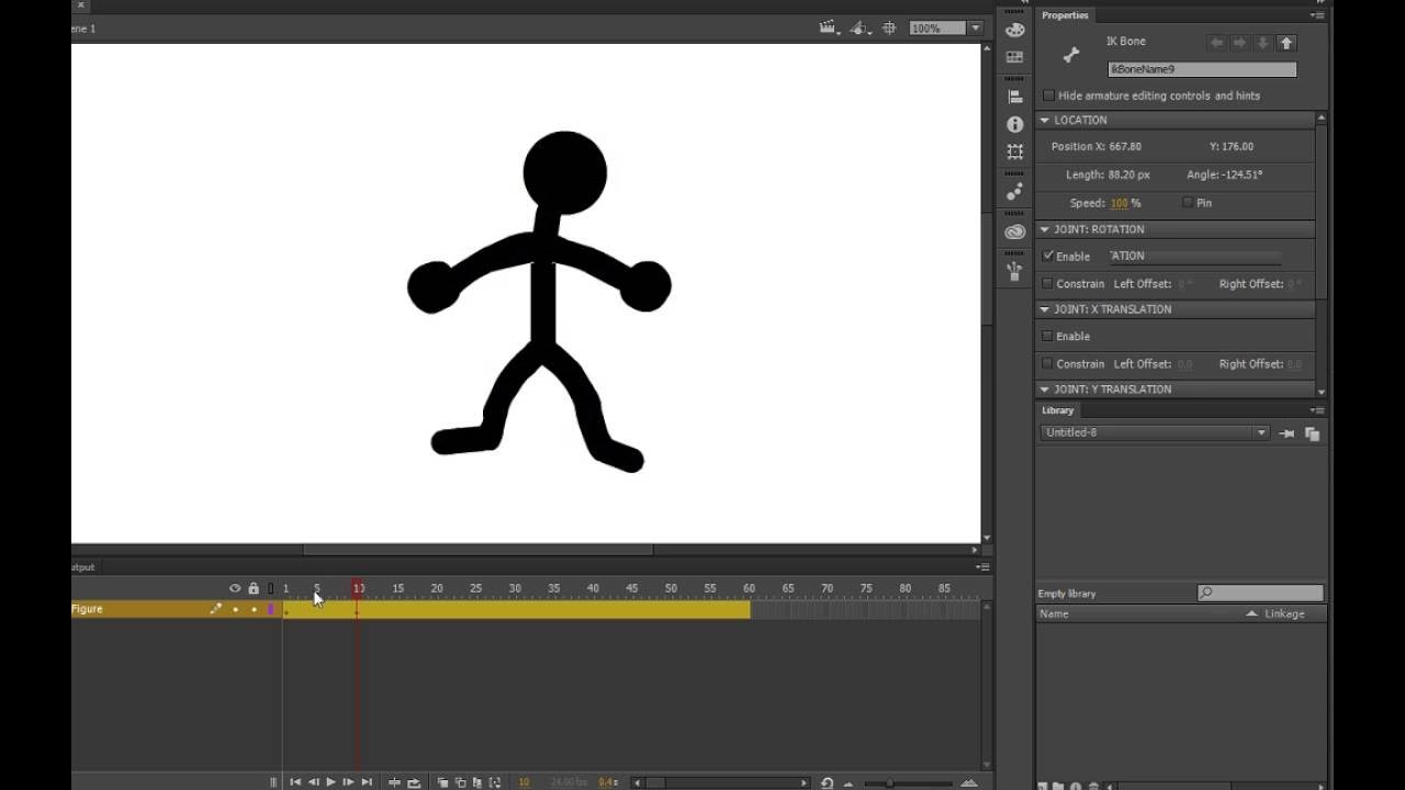 Adobe Animate: Lab 11- Bone Tool Intro - YouTube