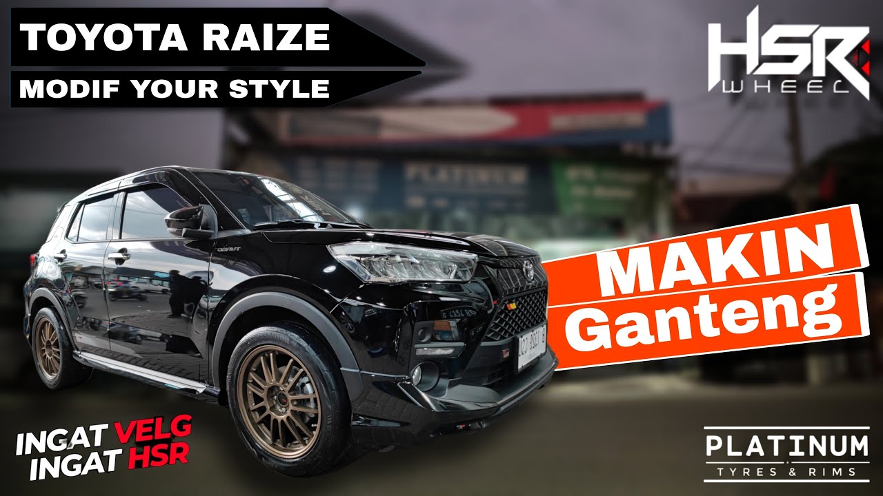 TOYOTA RAIZE USE VELG HSR WHEEL TYPE REVO SMBRZ RING 18 || Feat Ban ...