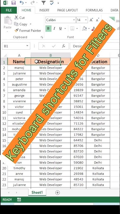 Mastering Filter Shortcuts: Save Time with Keyboard Shortcuts for ...