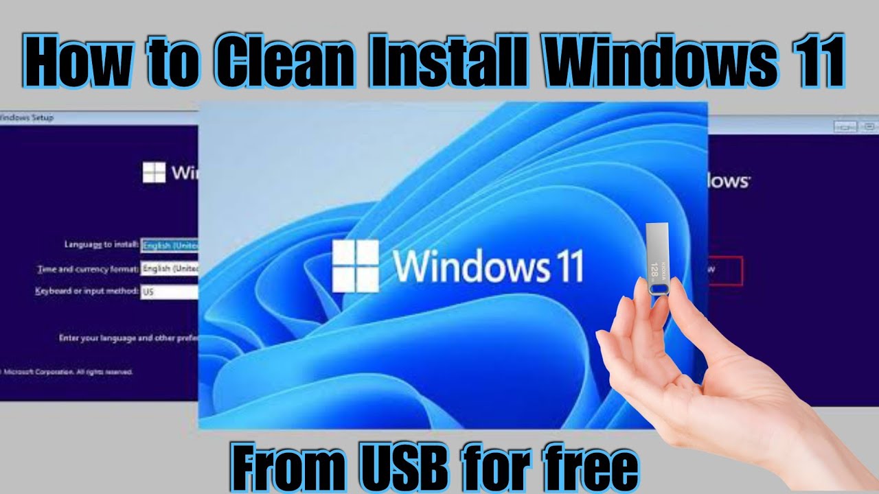 How to Clean Install Windows 11 From USB Flash Drive (Complete Tutorial ...