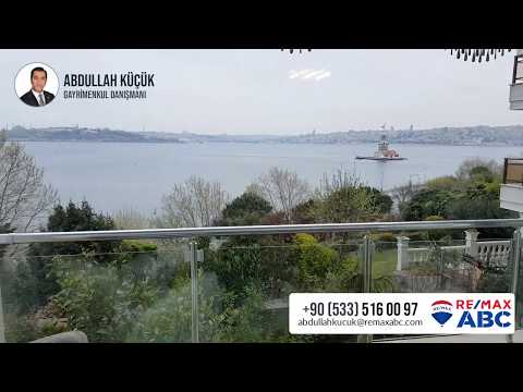Üsküdar Salacak da Muhteşem Kız Kulesi Manzaralı 300m2 (5+2) Satılık Bahçe Dubleks
