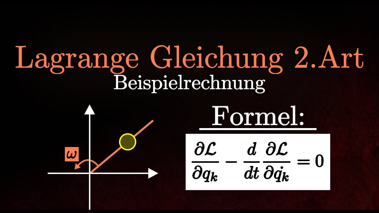 Teilchen auf rotierendem Stab - Lagrange Gleichung 2. Art ...