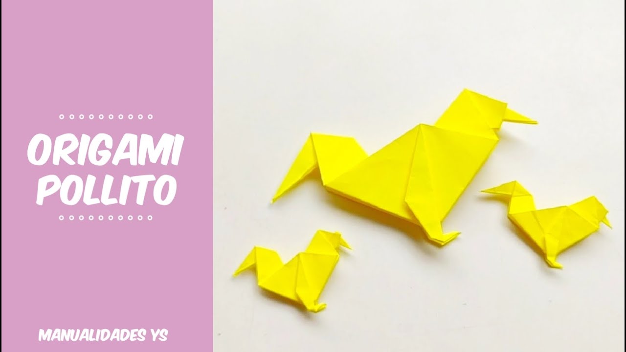 ORIGAMI 🐔 pollo 👍 fácil y rápido papiroflexia ( chicken easy and fast ...