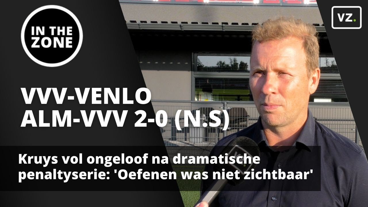 Rick Kruys vol ongeloof na dramatische penaltyserie VVV-Venlo - YouTube