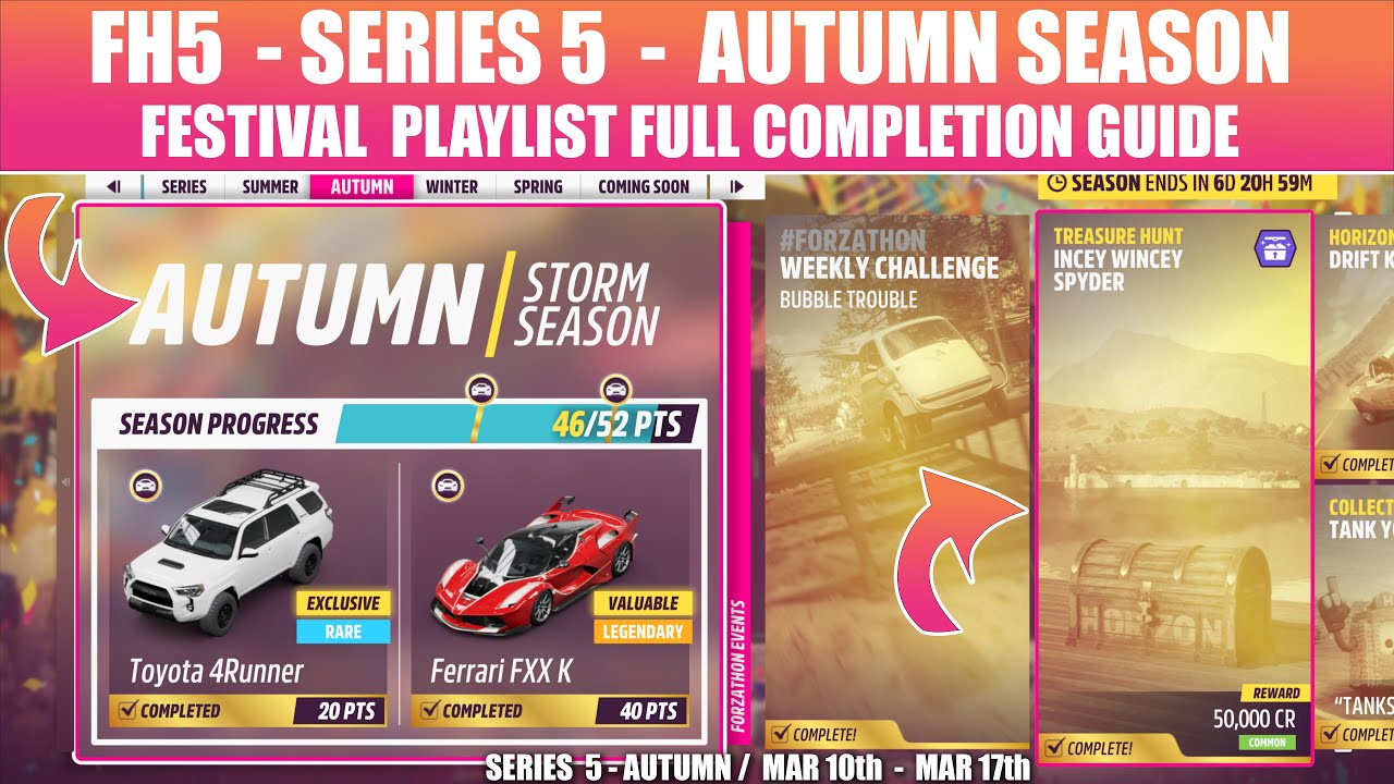 LIVE OPEN LOBBY - FH5 SERIES 5 AUTUMN FESTIVAL PLAYLIST HOW TO COMPLETE ...