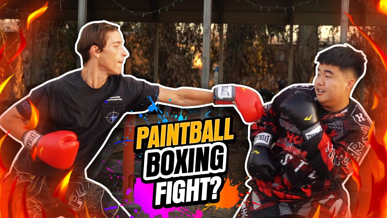 PAINTBALL BOXING FIGHT (Friendly) // NEW BARREL CAM GAMEPLAY ...