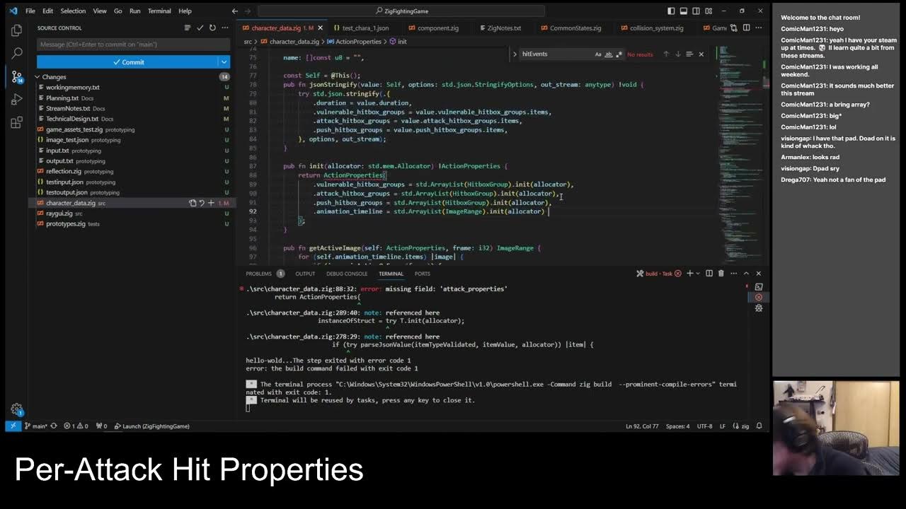 Zig Fighting Game Dev - Implementing Per-Attack Hit Properties - YouTube