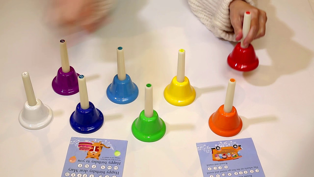 The Wheels on the Bus on Color Bells - YouTube