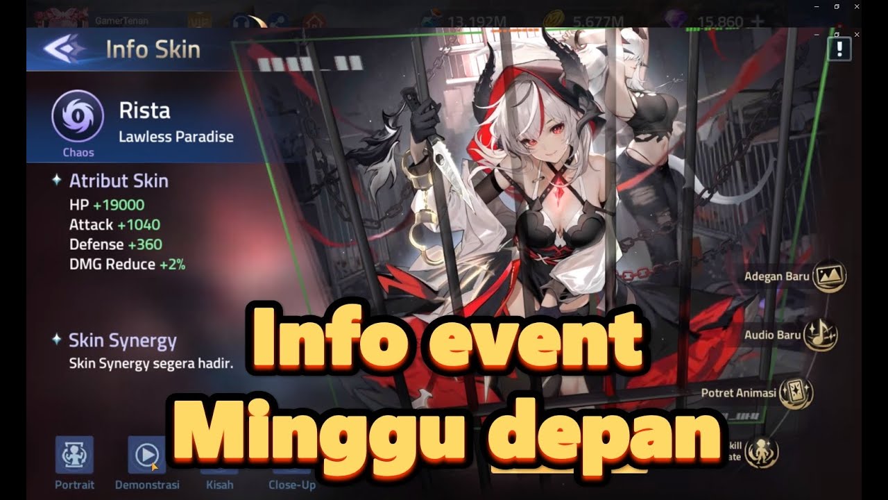 Info event minggu depan - skin legend rista - Mobile Legends Adventure ...