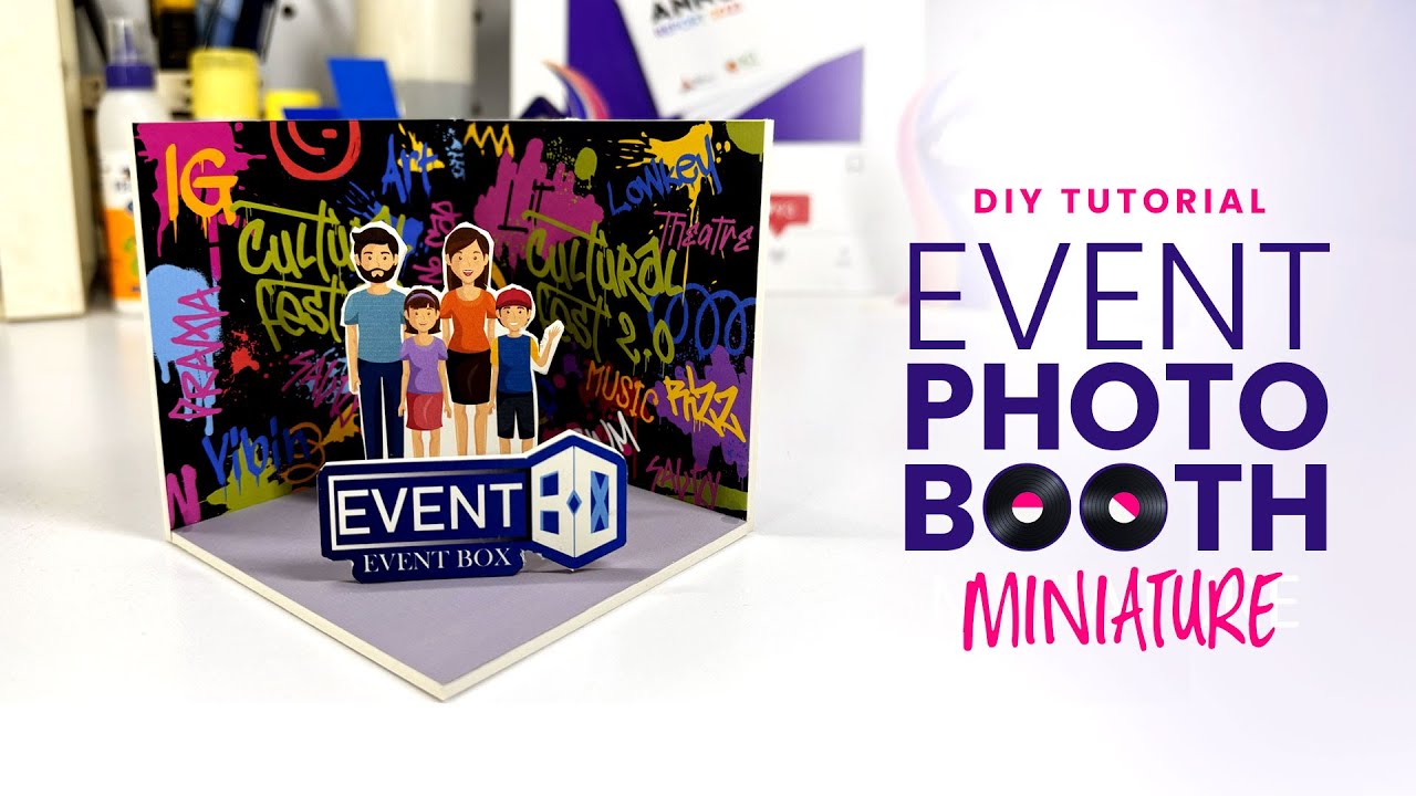 Colorfull Graffiti Photo Booth Miniature DIY for event - YouTube