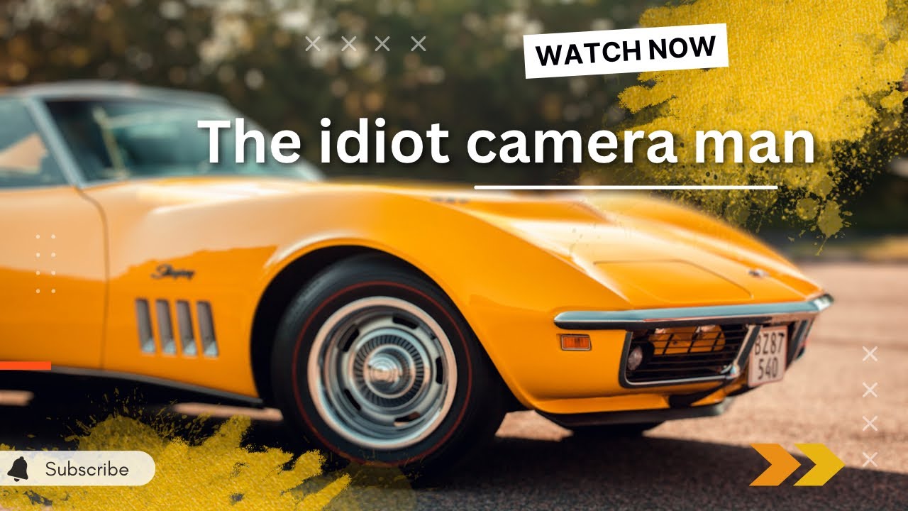 The idiot Camera man is Going wild at the corvette car show - YouTube