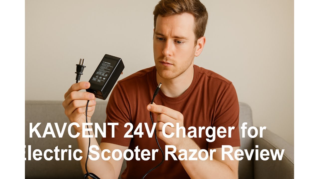⚡ KAVCENT 24V Charger for Electric Scooter Razor Review ⚡ - YouTube