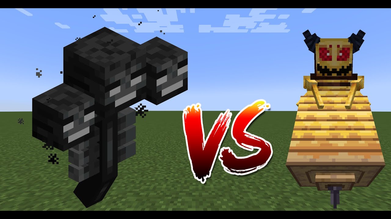 Wither vs Queen Bee (Minecraft Mob Batlle Java Edition) - YouTube