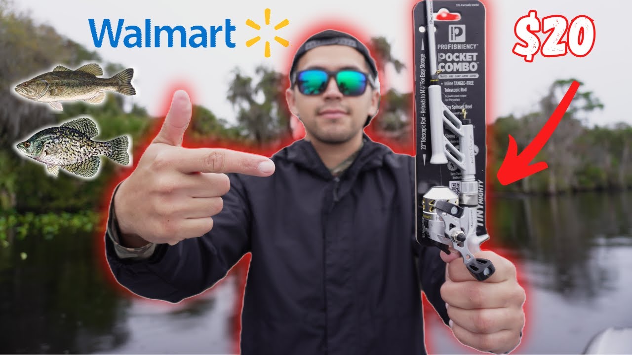 FISHING with a $20 Pocket Combo from WALMART!? (Fishing Challenge ...