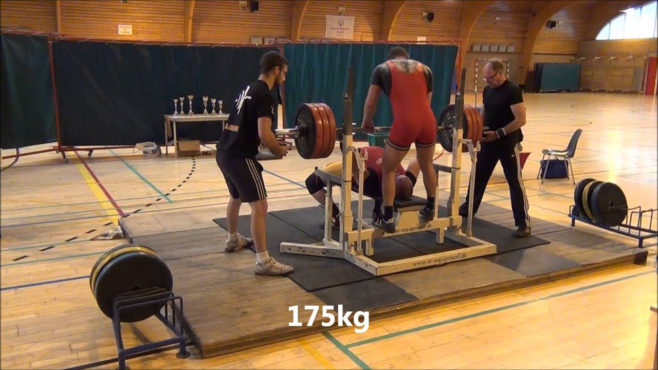 Classic Bench Press Nationals 185kg - YouTube